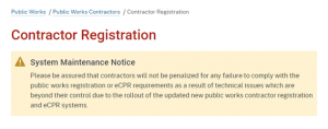 DIR Contractor Registration Website is a Mess – Western States Trucking ...
